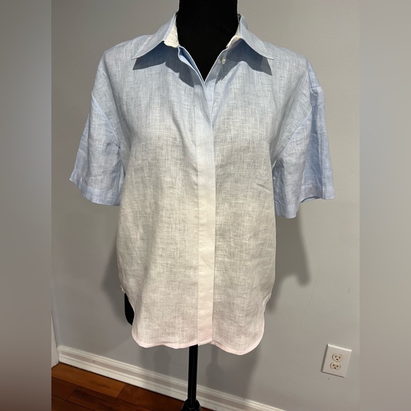 Lilly Pulitzer | Tops | Lilly Pulitzer Samplebutton Down 0 Linen Ombr ...